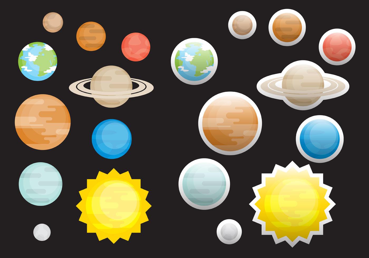 Flat Planet Vectors 94734 Vector Art at Vecteezy