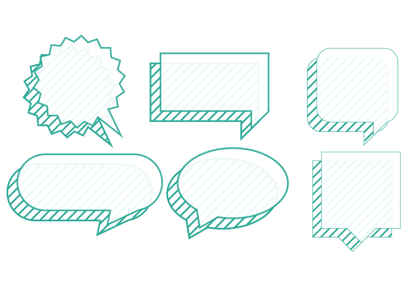 Set of chat bubbles 95629 Vector Art at Vecteezy