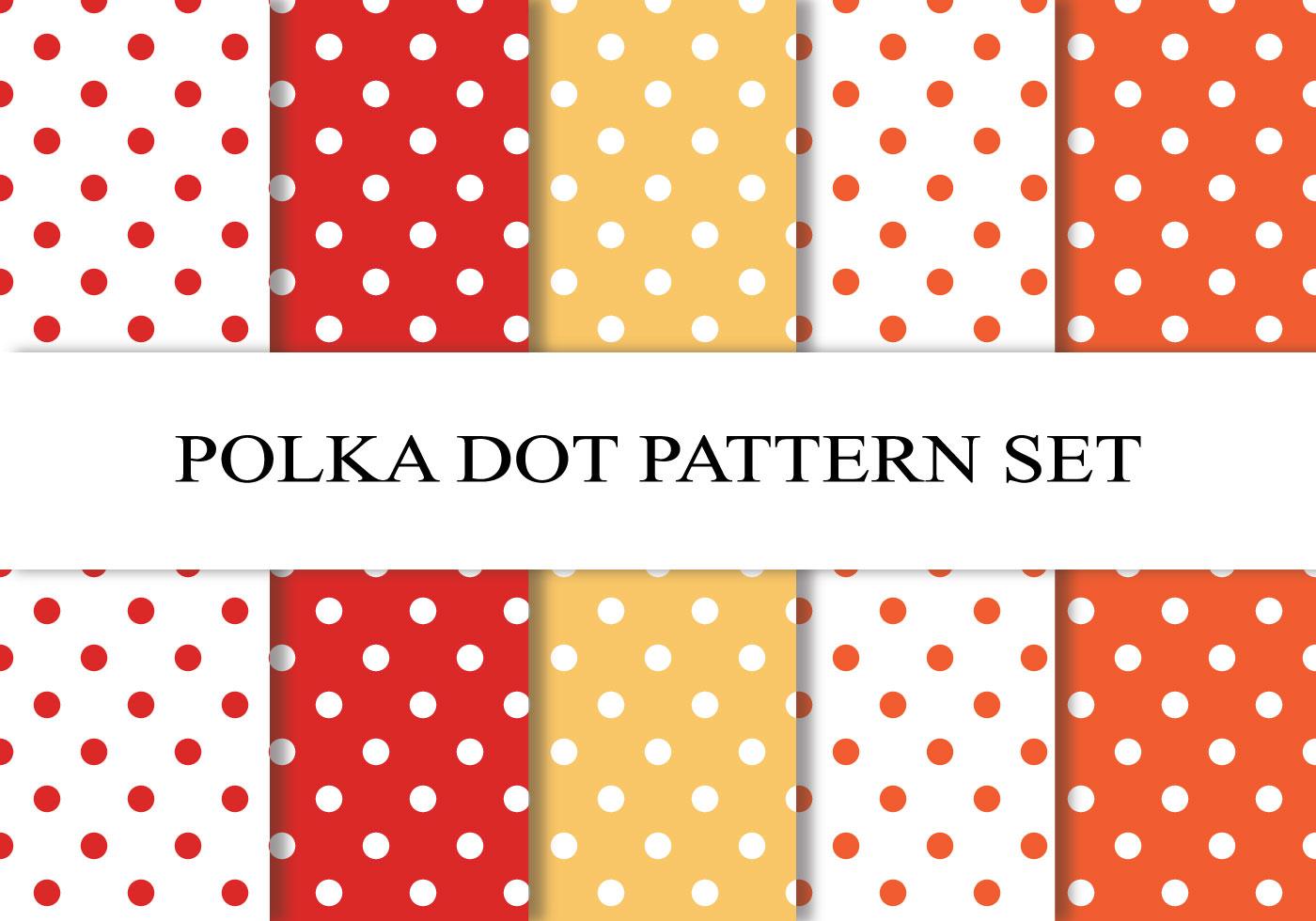 Polka Dot Pattern Set 95683 Vector Art at Vecteezy