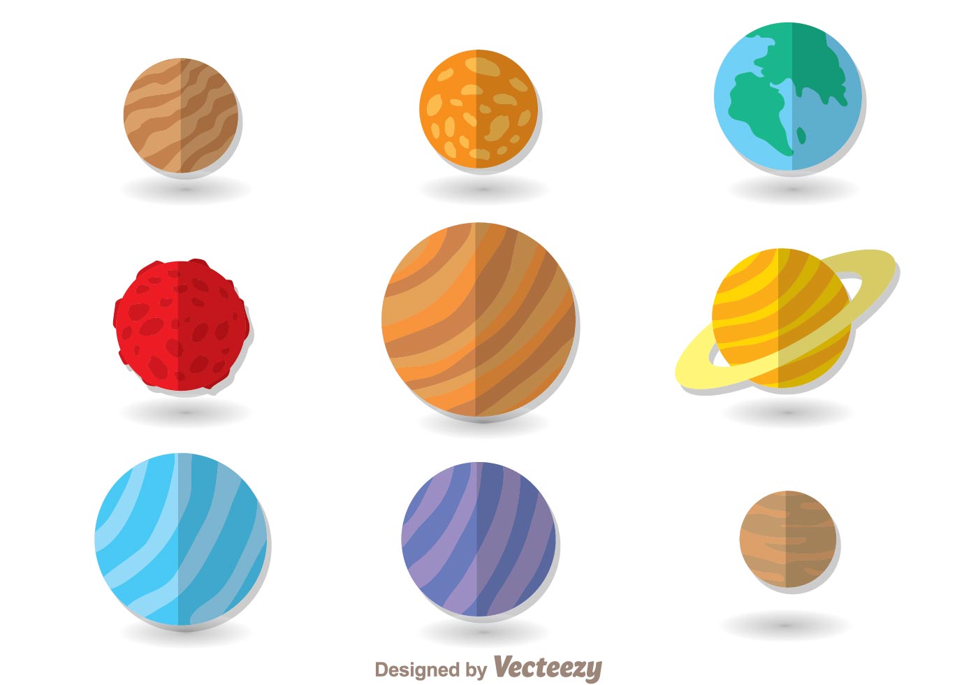 Planets Flat Icons 96085 Vector Art at Vecteezy Planets Flat Icons 96085 Vector Art at Vecteezy