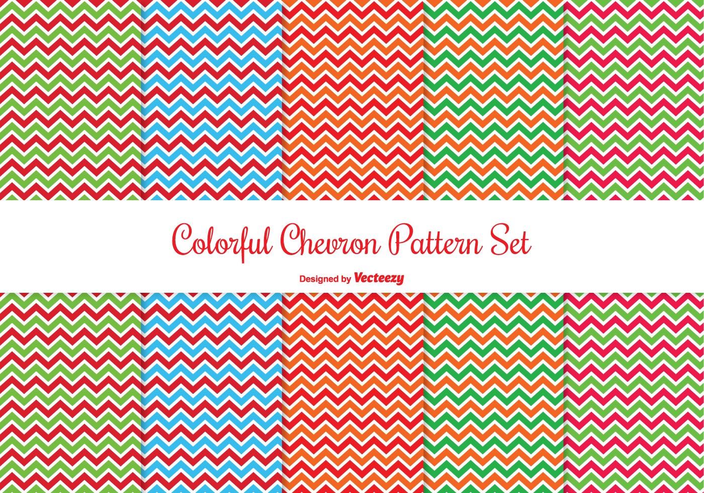 Colorful Chevron Pattern Set 96379 Vector Art at Vecteezy