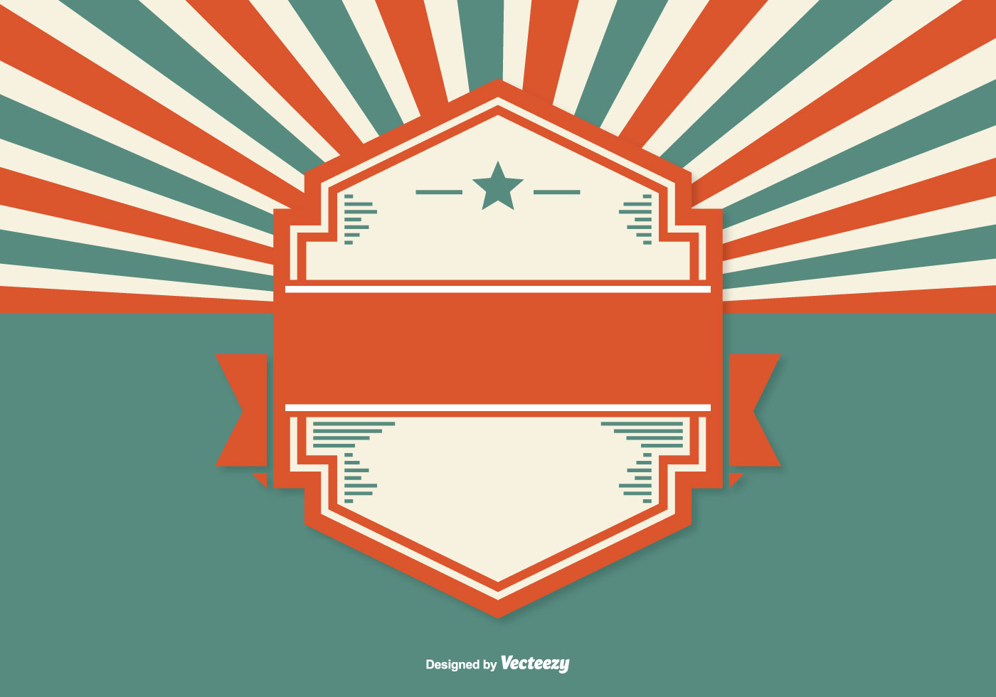 Retro Style Sunburst Background 96435 Vector Art At Vecteezy