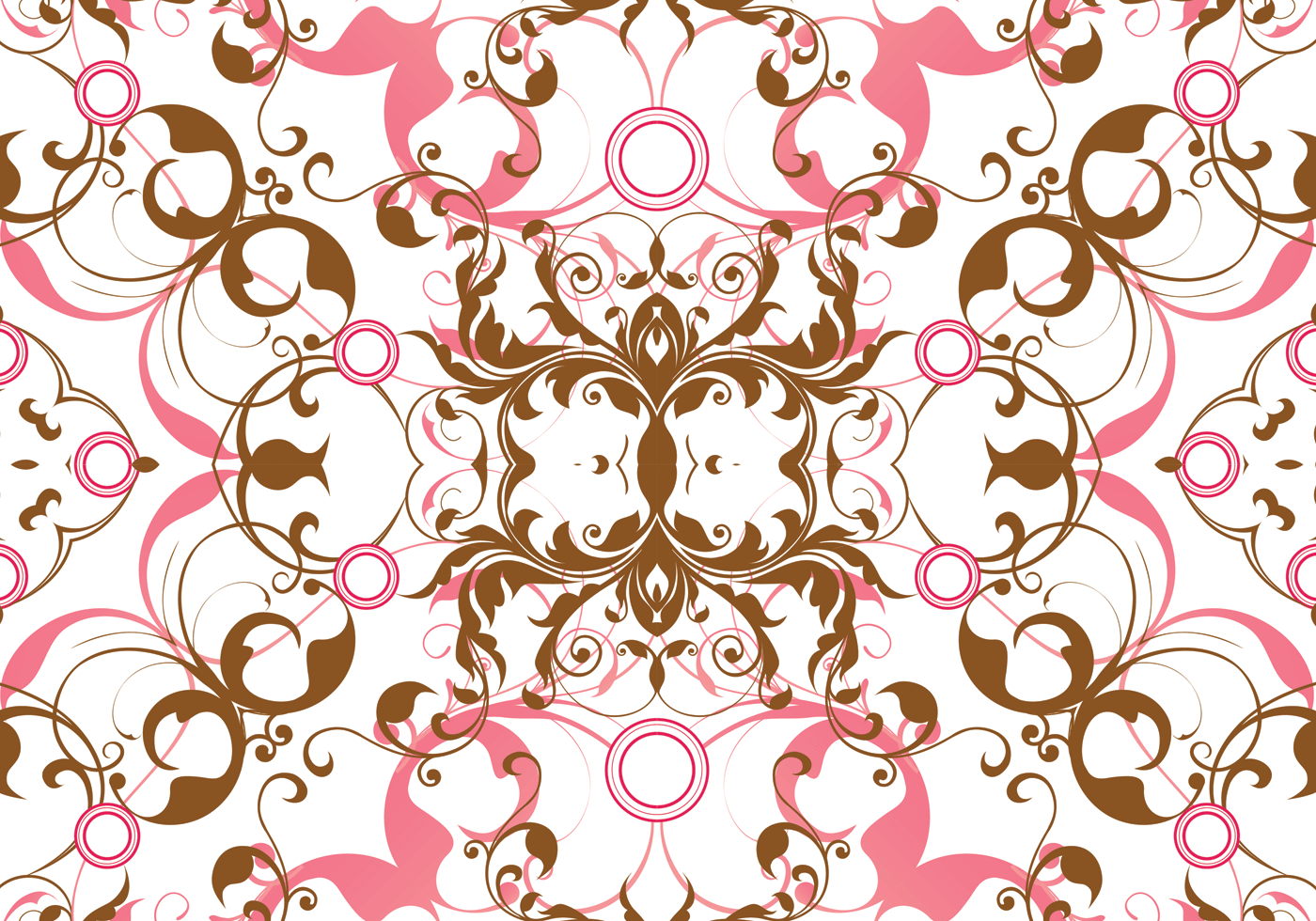 Pink Seamless Floral Background 97146 Vector Art at Vecteezy
