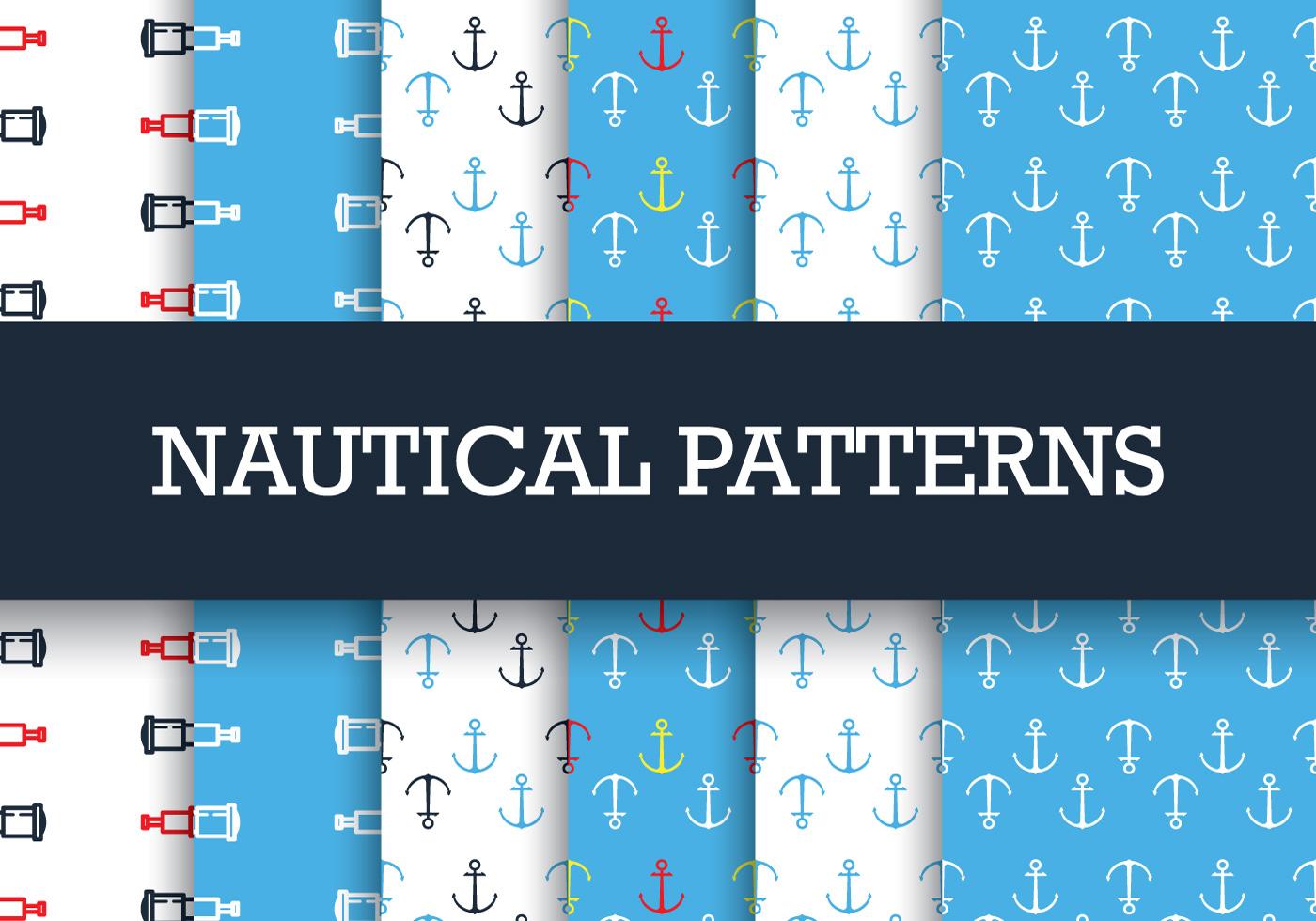 Nautical Patterns 97796 Vector Art at Vecteezy