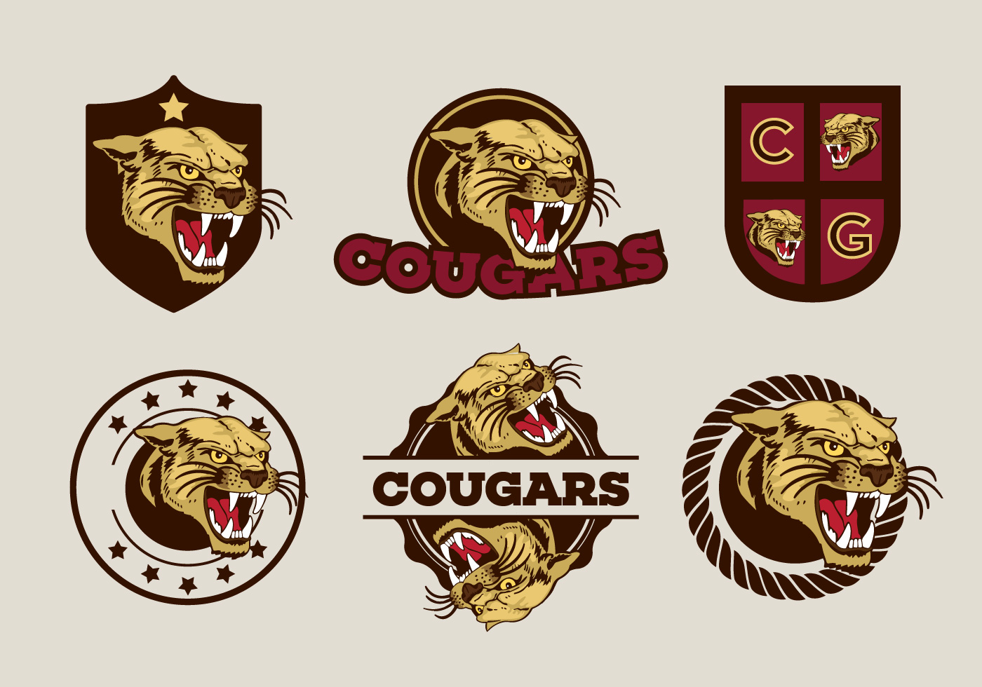 Vector Cougar Mascot 98606 Vector Art at Vecteezy Vector Cougar Mascot 98606 Vector Art at Vecteezy