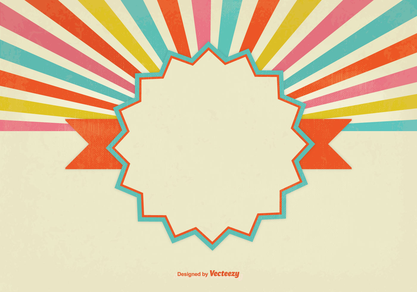 Colorful Blank Retro Style Sunburst Background 99450 Vector Art At Vecteezy