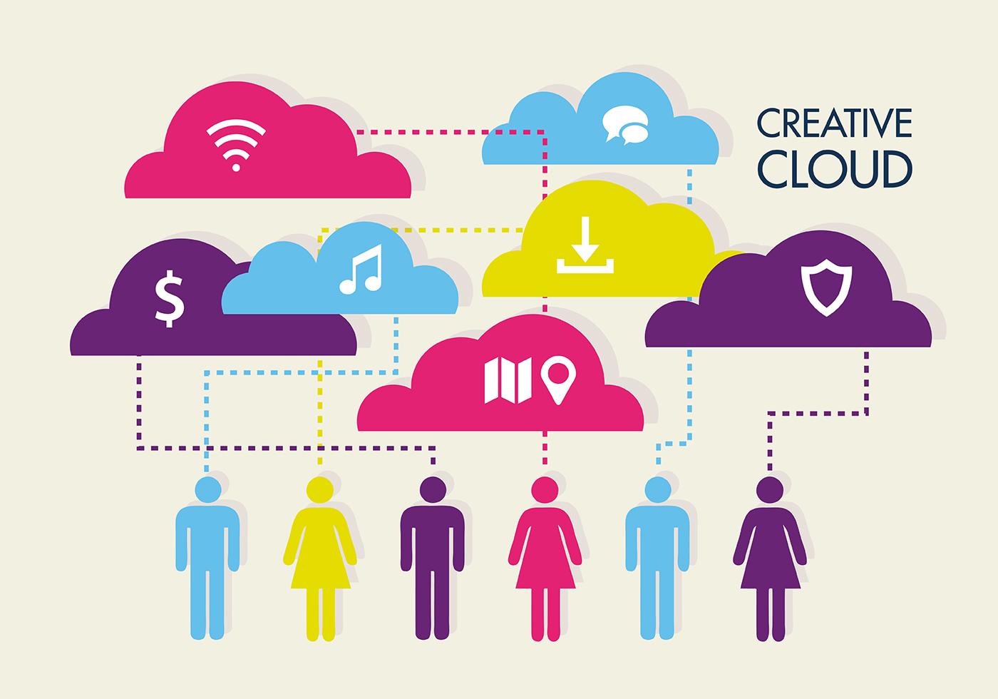 Free Creative Cloud Vector Elements 99639 Vector Art at Vecteezy