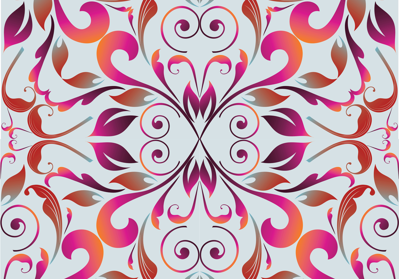 Seamless Colorful Floral Pattern Background Download Free Vector Art