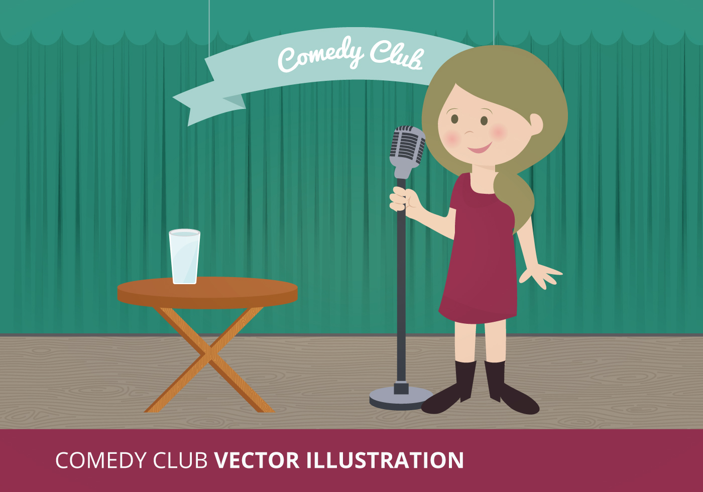Comedy Club Vector Illustration 99839 Vector Art At Vecteezy