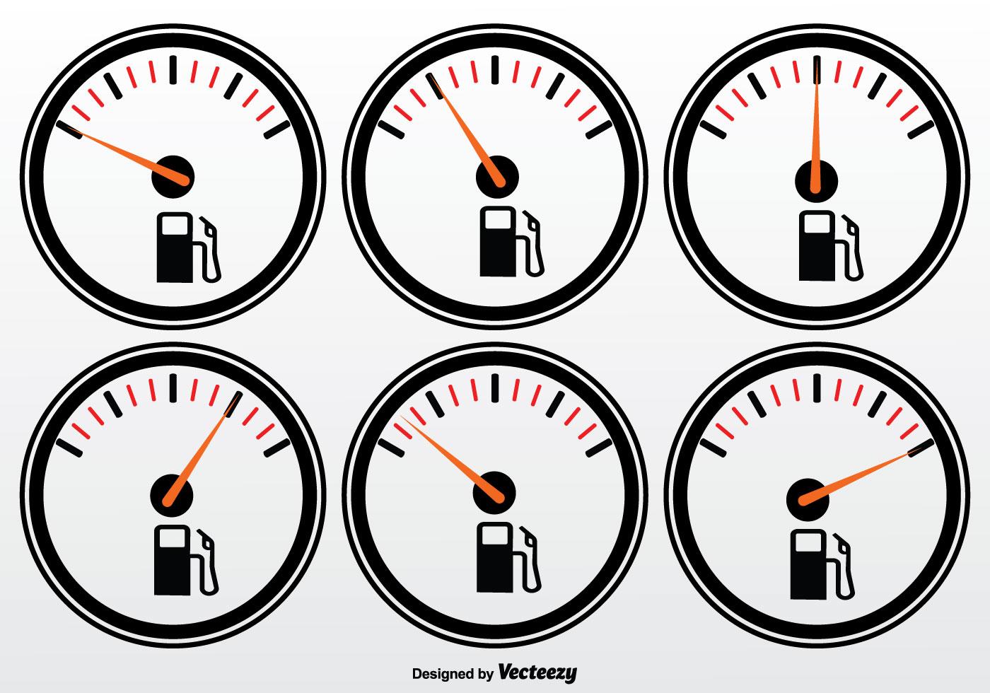 Fuel Gauge Vector Set 100116 Vector Art At Vecteezy