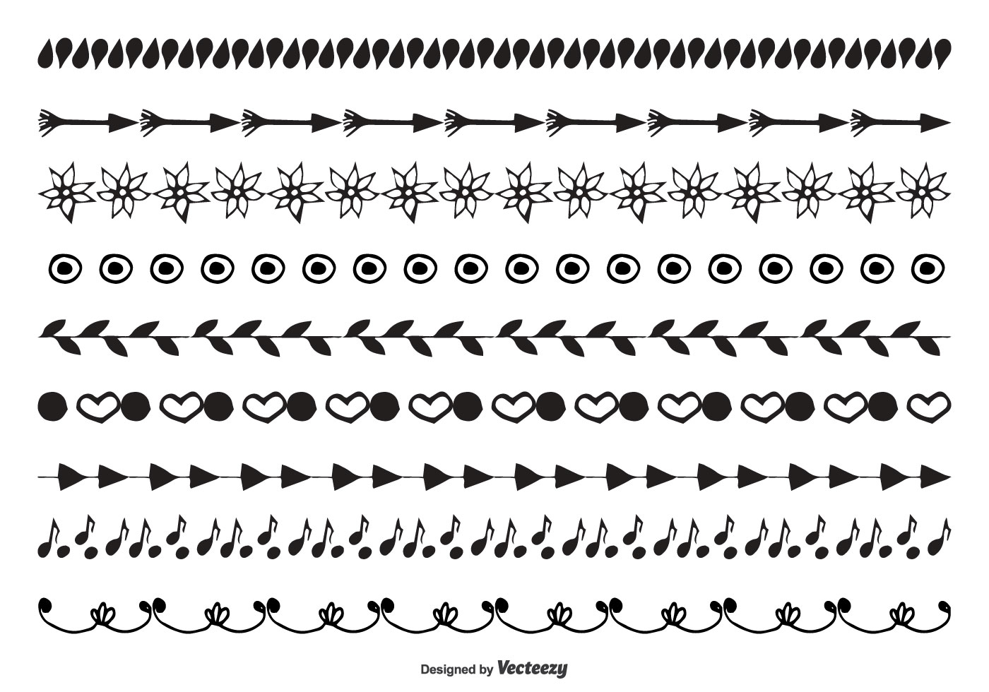 Hand Drawn Style Border Set 100197 Vector Art at Vecteezy Hand Drawn Style Border Set 100197 Vector Art at Vecteezy
