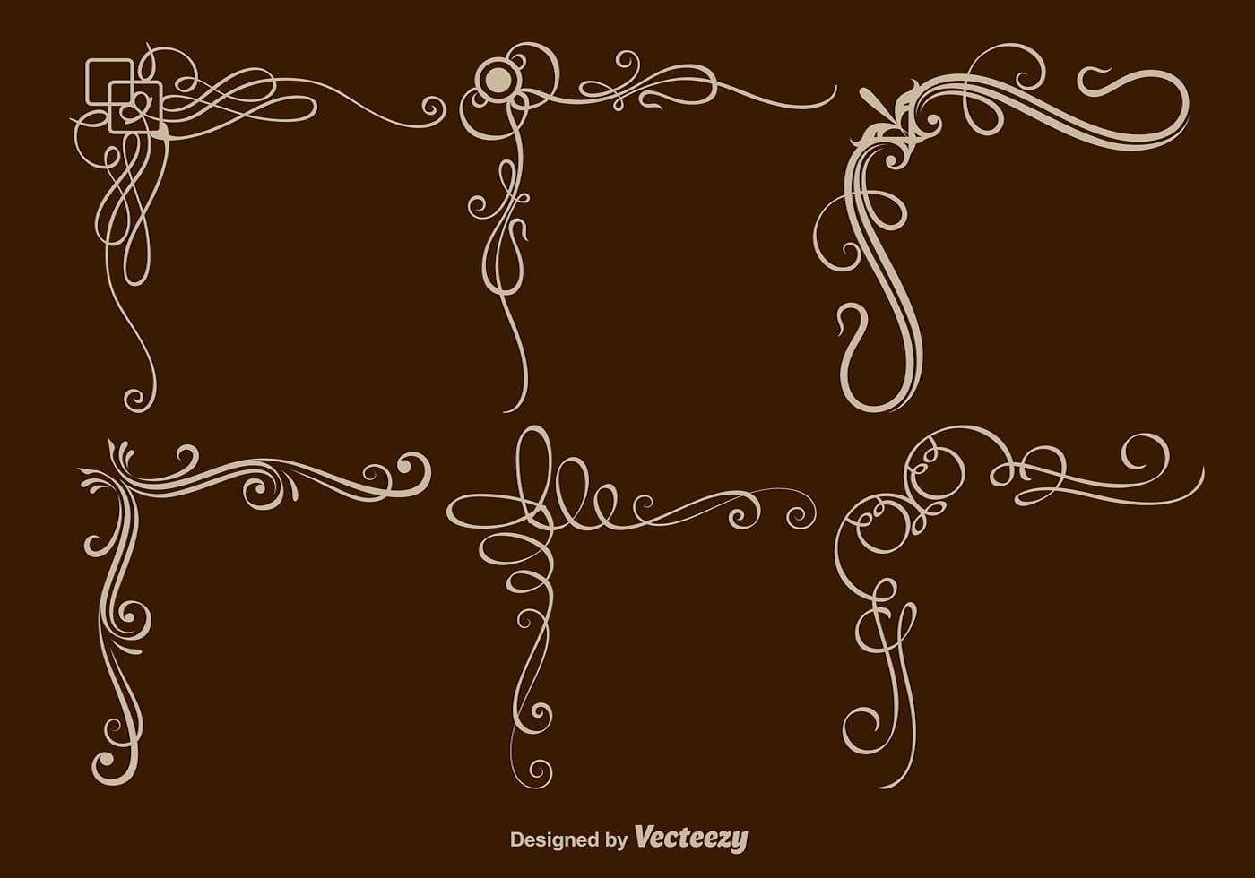 Scrollwork corner vectors 100557 Vector Art at Vecteezy