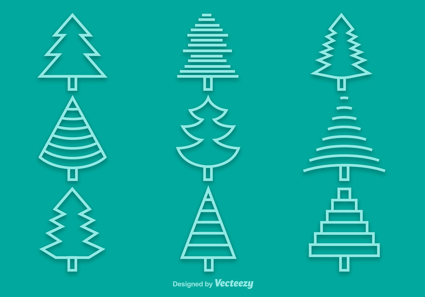 Line pine icons 100847 Vector Art at Vecteezy