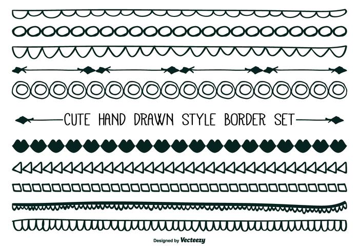 Cute Hand Drawn Style Border Set 101155 Vector Art at Vecteezy Cute Hand Drawn Style Border Set 101155 Vector Art at Vecteezy