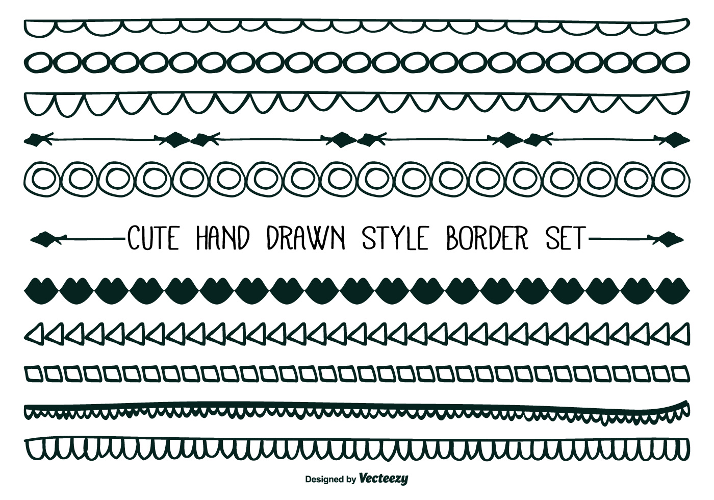 Cute Hand Drawn Style Border Set 101155 Vector Art at Vecteezy Cute Hand Drawn Style Border Set 101155 Vector Art at Vecteezy