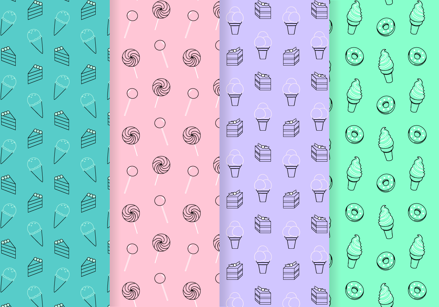 Free Sweets Pattern Vector 101164 Vector Art at Vecteezy