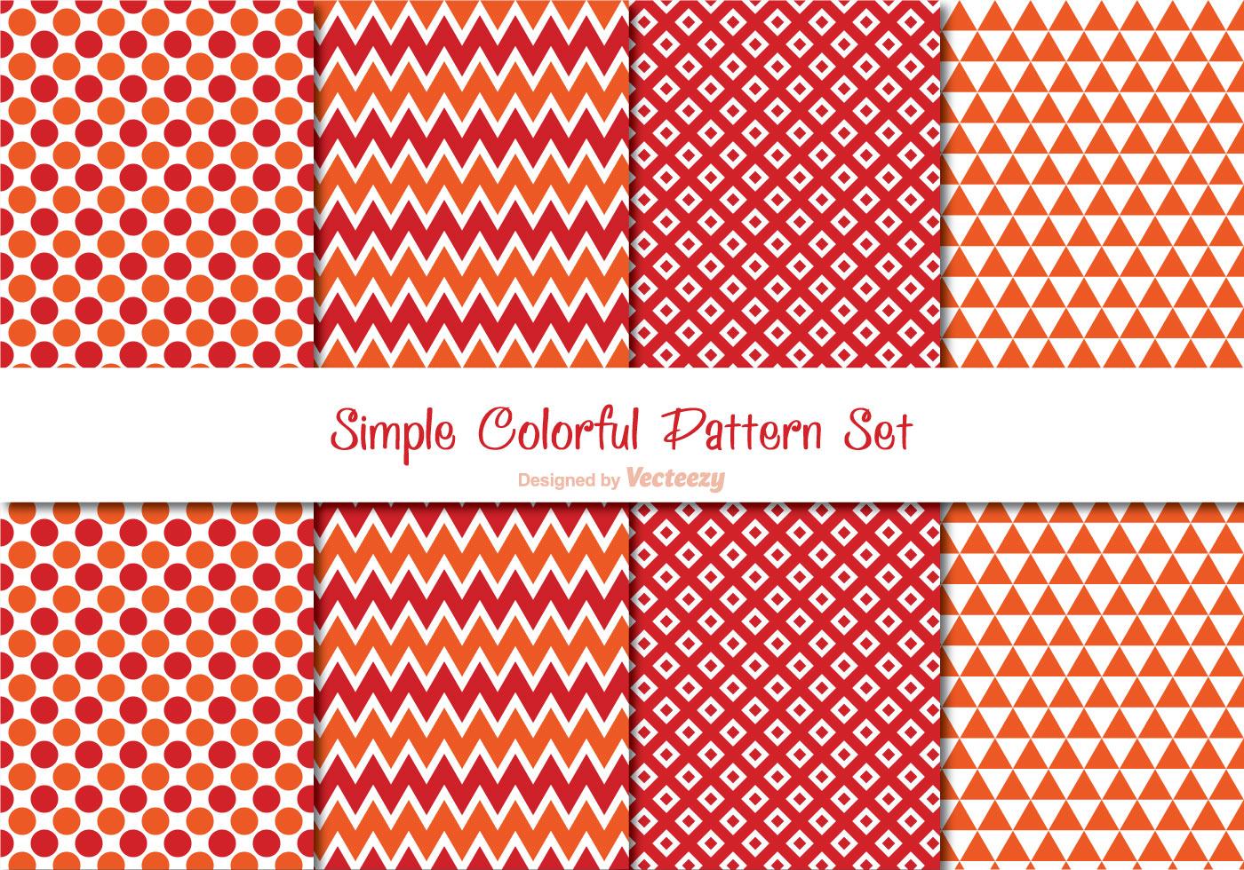 Colorful Pattern Set 101366 Vector Art at Vecteezy