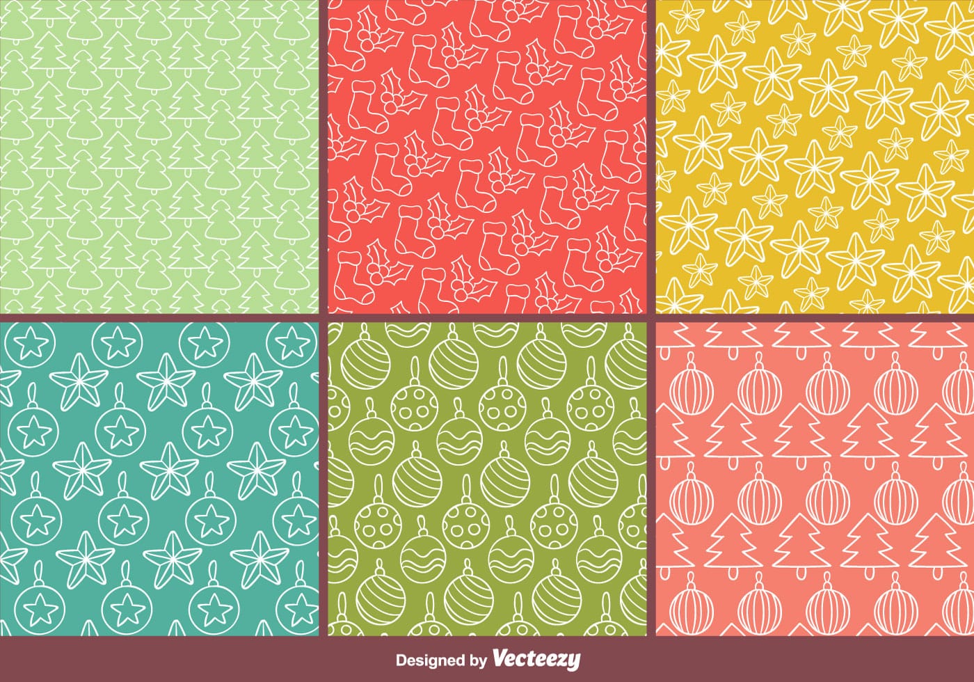 Christmas Vector Patterns 101724 Vector Art at Vecteezy
