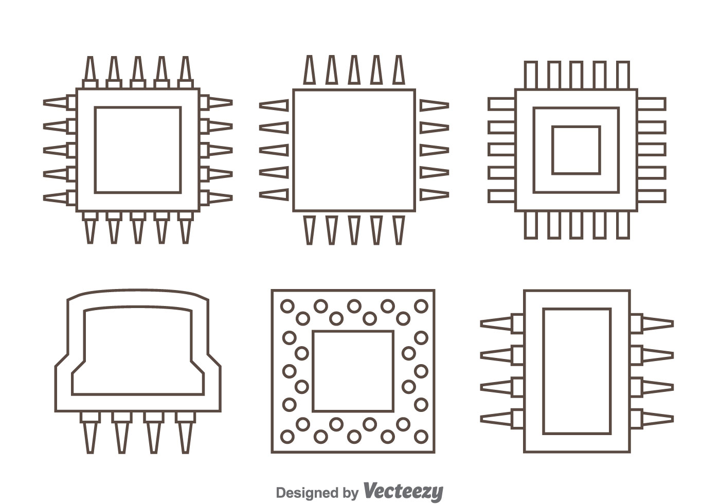 Microchip Outline Icons - Download Free Vector Art, Stock Graphics & Images Microchip Outline Icons - Download Free Vector Art, Stock Graphics & Images