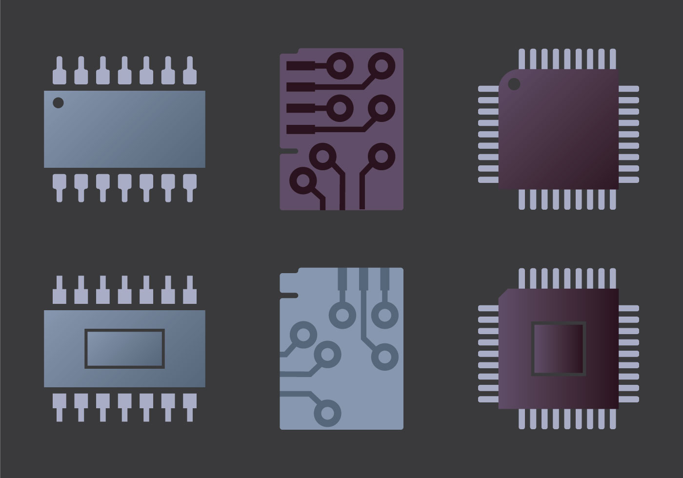 Free Microchip Vector Illustration Download Free Vector Art Stock
