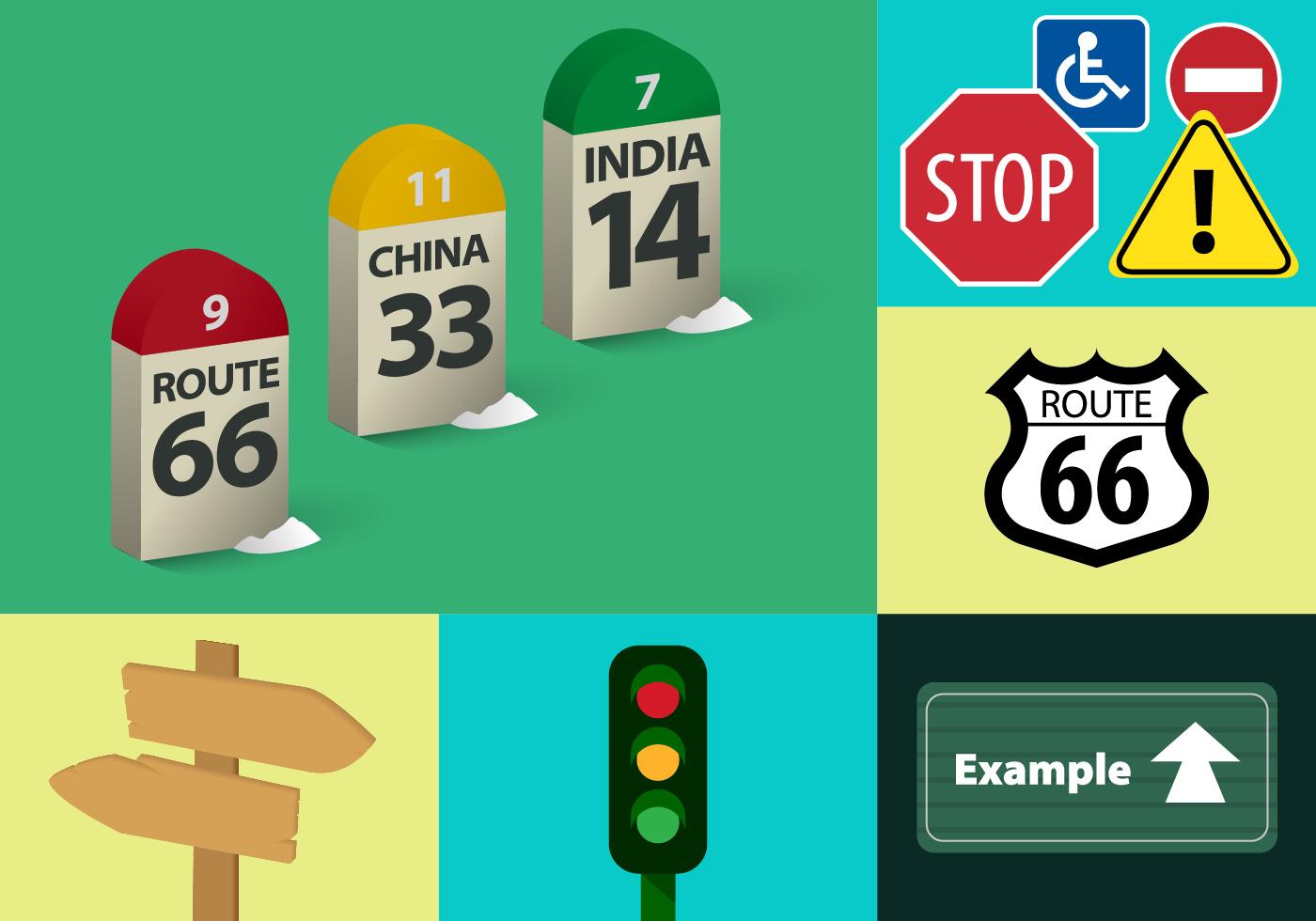 Traffic Signals Vector Illustrations 102305 Vector Art at Vecteezy