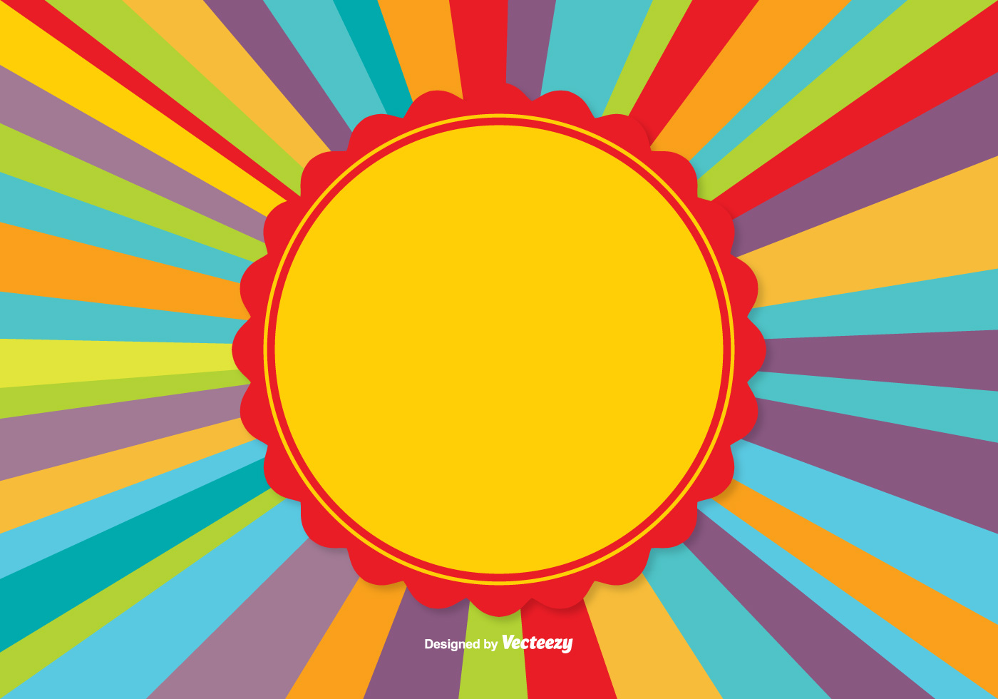 Colorful Sunburst Background 103071 Vector Art At Vecteezy