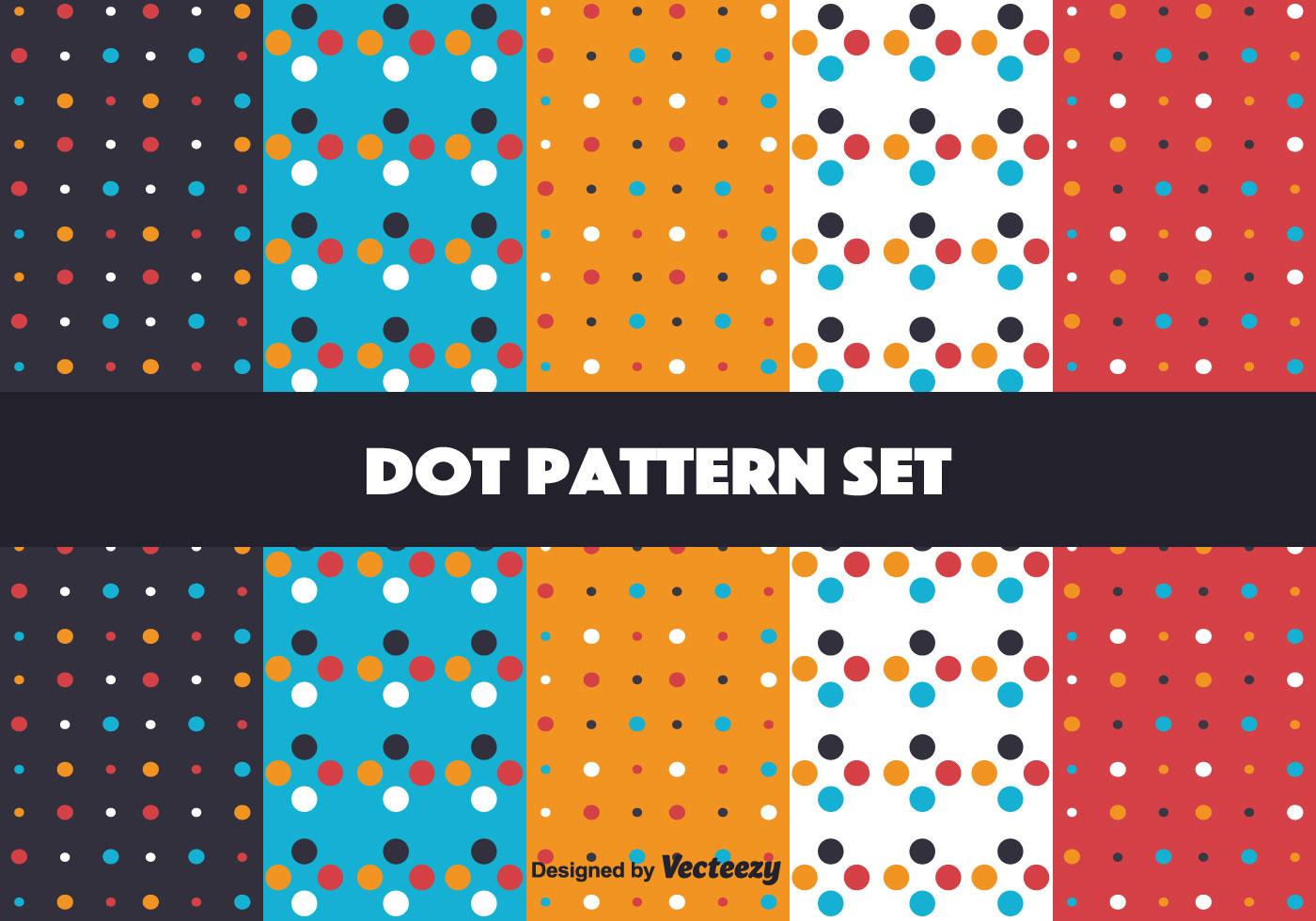 Bright Dot Pattern Set 103383 Vector Art at Vecteezy