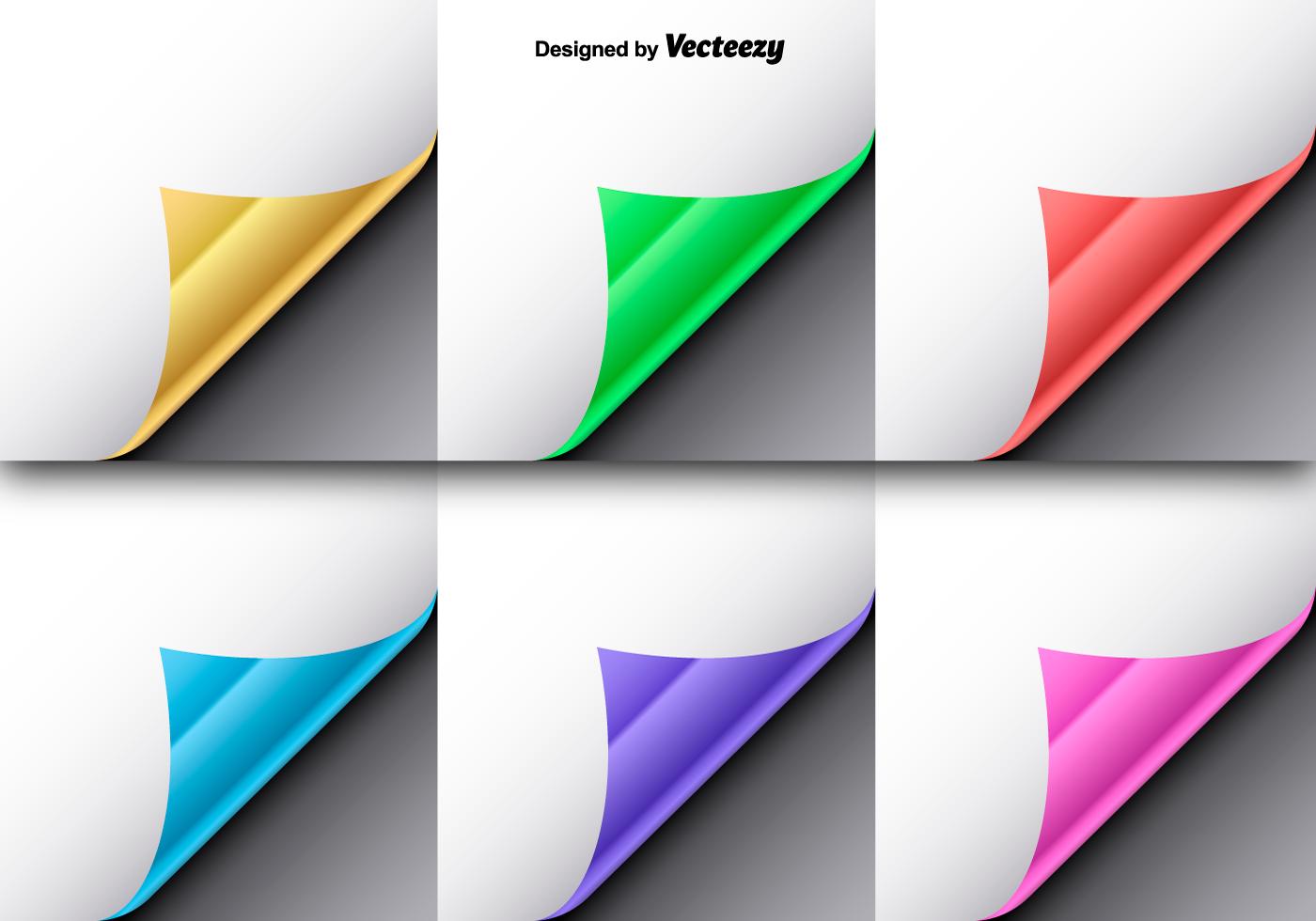 Metallic page flips 103459 Vector Art at Vecteezy