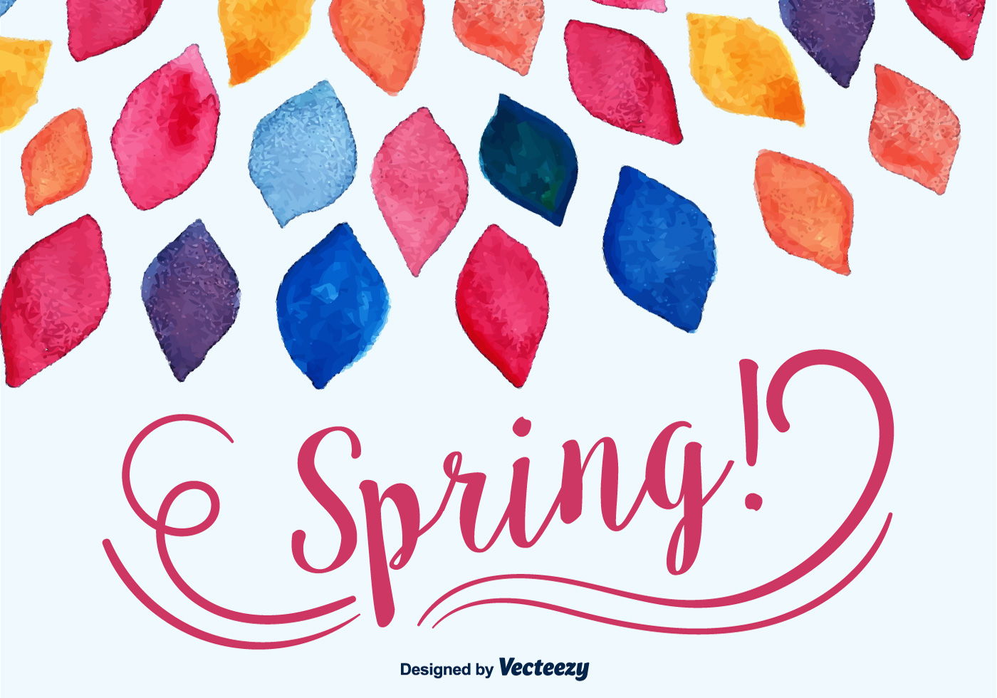 Watercolored Spring Leaves Vector Background 104531 Vector Art at Vecteezy