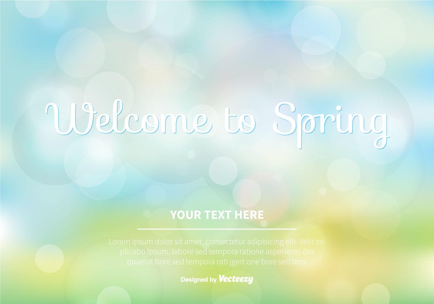 Blurred Spring Vector Background 104880 Vector Art at Vecteezy