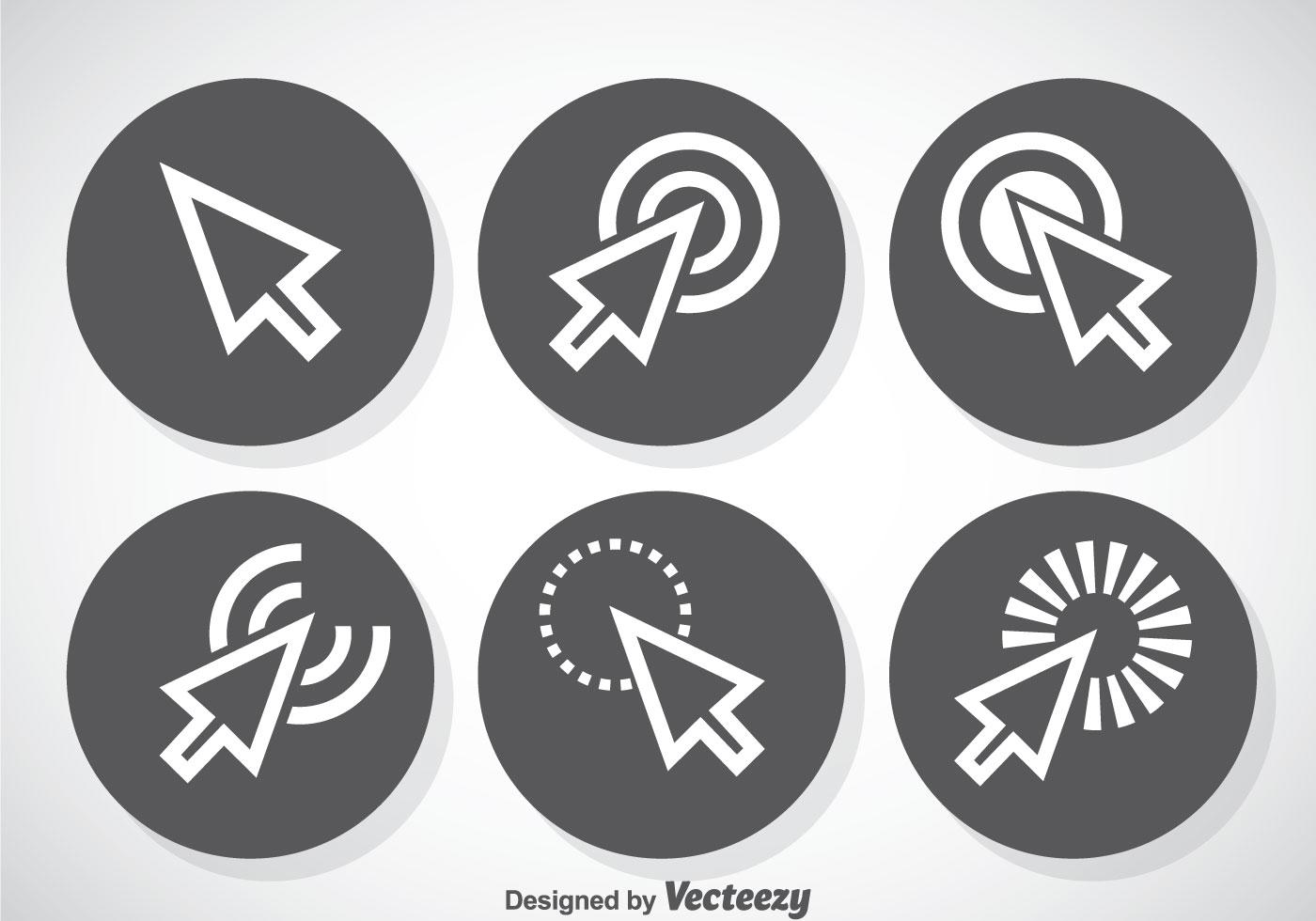 Mouse Click Cursor Vector Set 104905 Vector Art at Vecteezy