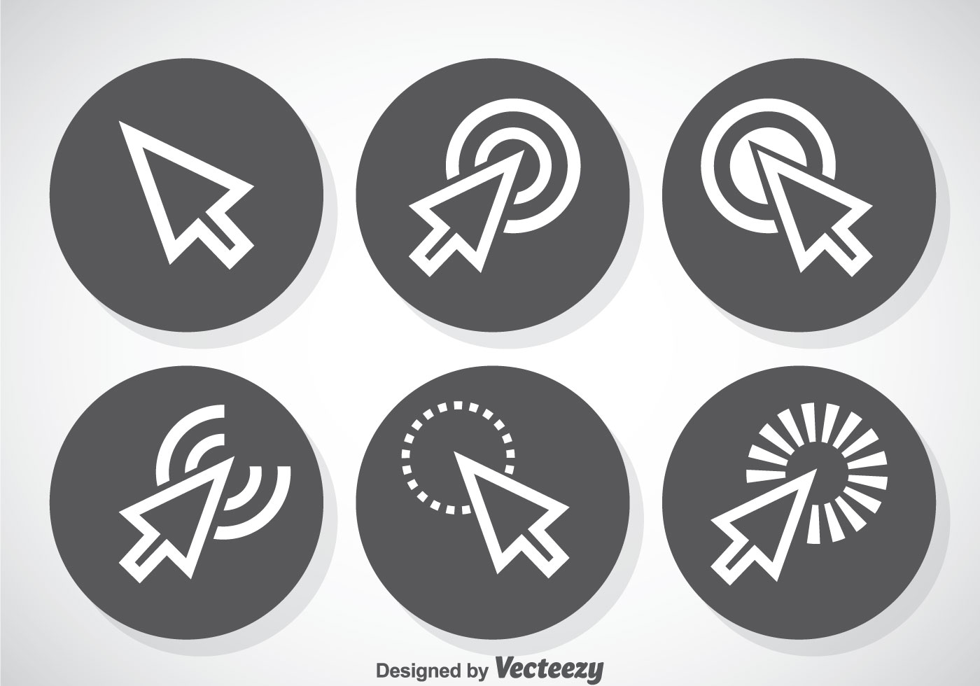 Mouse Click Cursor Vector Set 104905 Vector Art at Vecteezy