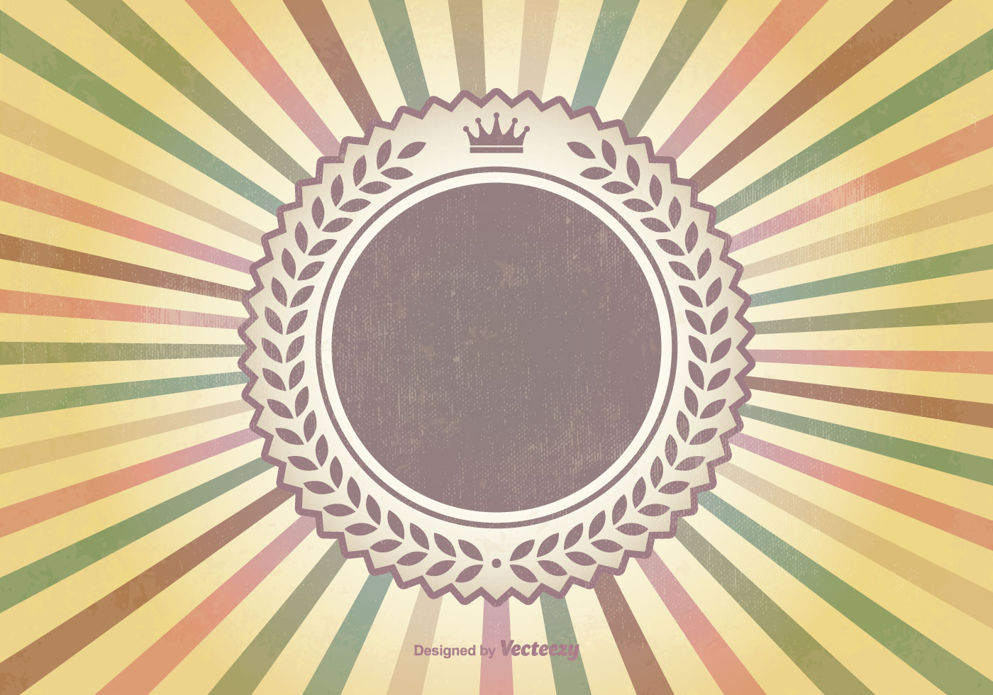 Colorful Retro Sunburst Vector Background 105243 Vector Art At Vecteezy