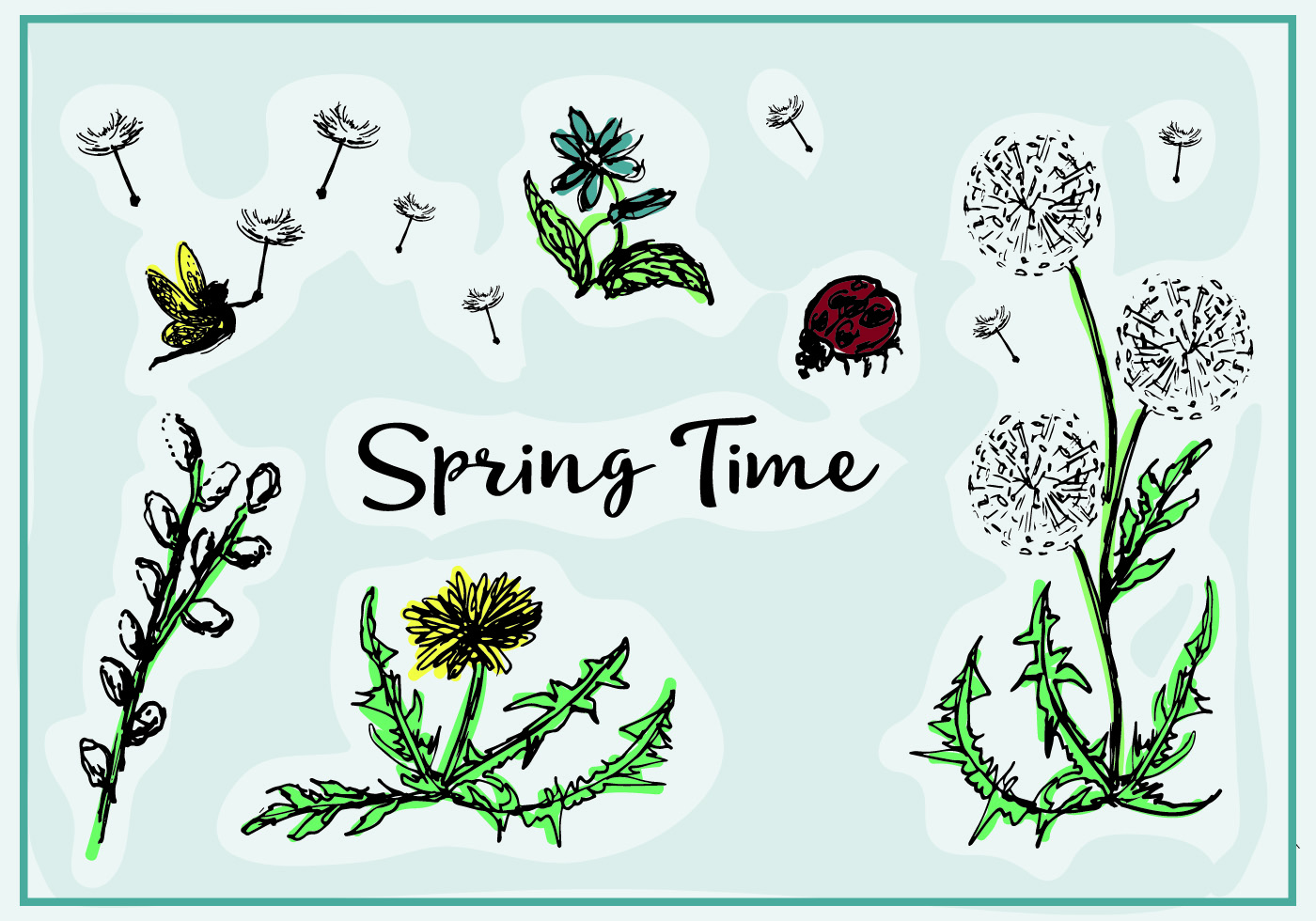 Free Spring Vector Flowers 105665 Vector Art at Vecteezy