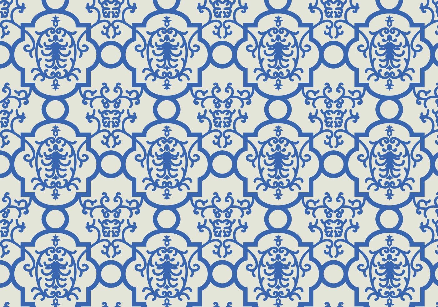 Blue Floral Pattern Background 105733 Vector Art at Vecteezy