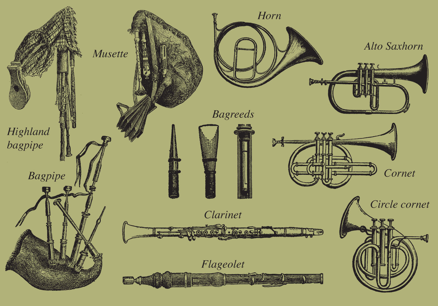 Wind Instrument Free Vector Art - (129 Free Downloads)