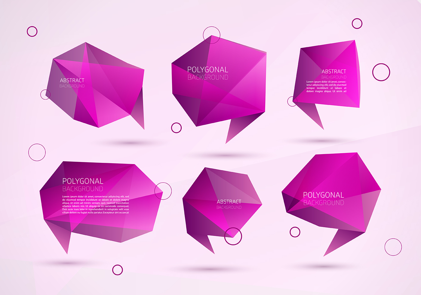 Abstract Polygonal Speech Bubble Vectors 106345 Vector Art at Vecteezy