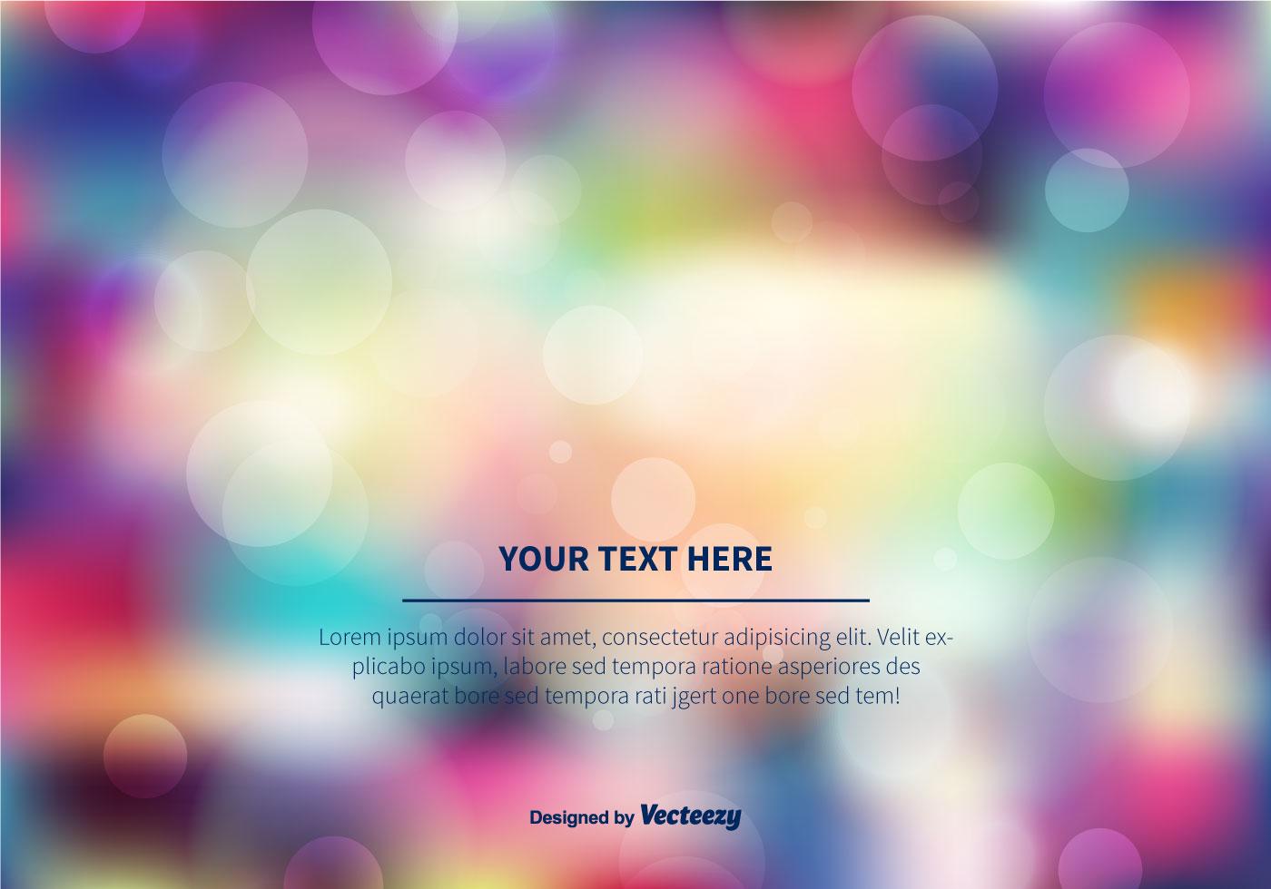 Colorful Blurred Bokeh Background 106892 Vector Art at Vecteezy