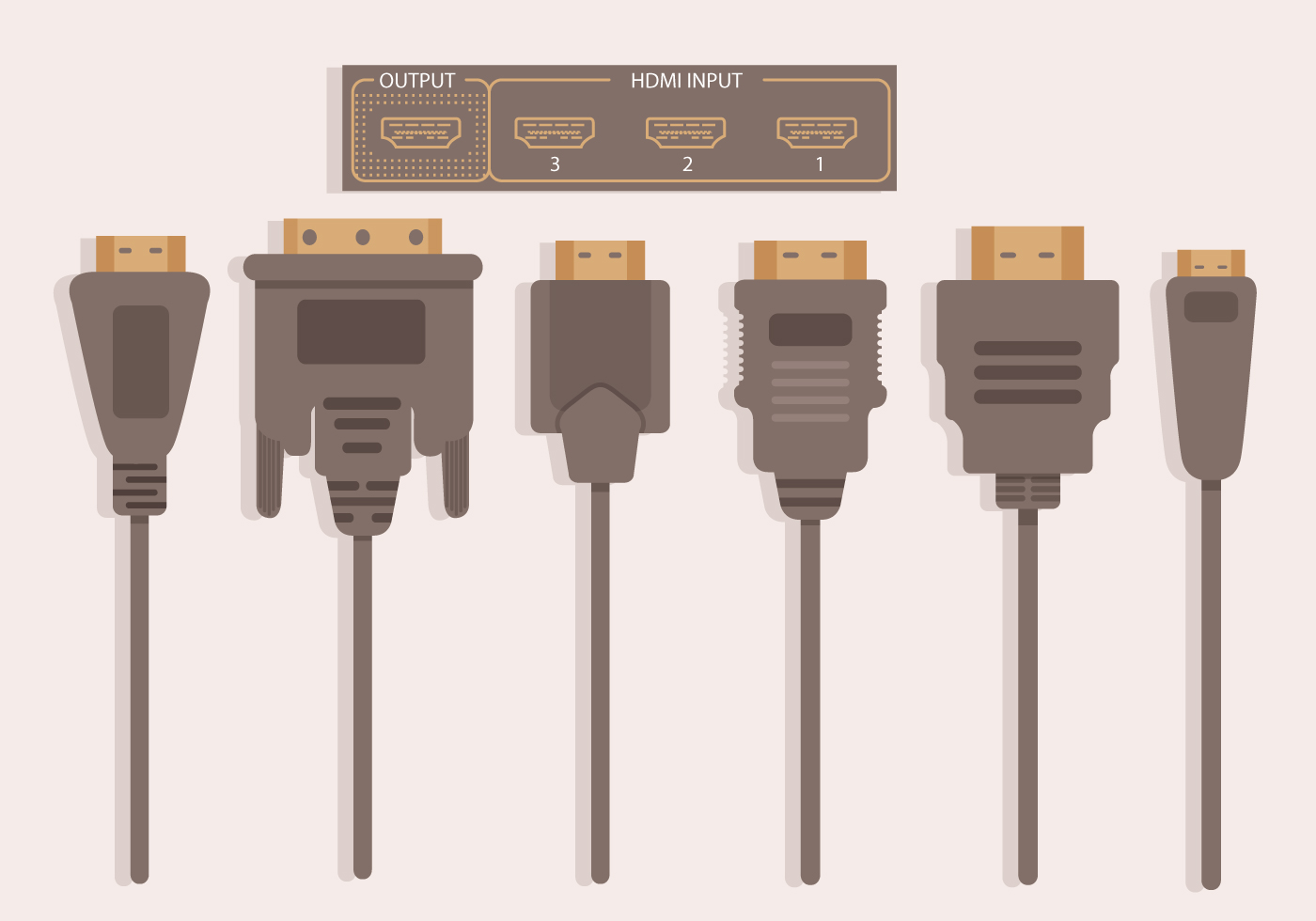 Hdmi Vector 107176 Vector Art At Vecteezy