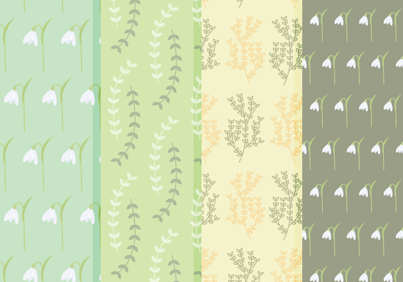 Free Spring Flower Vector Patterns 107258 Vector Art at Vecteezy