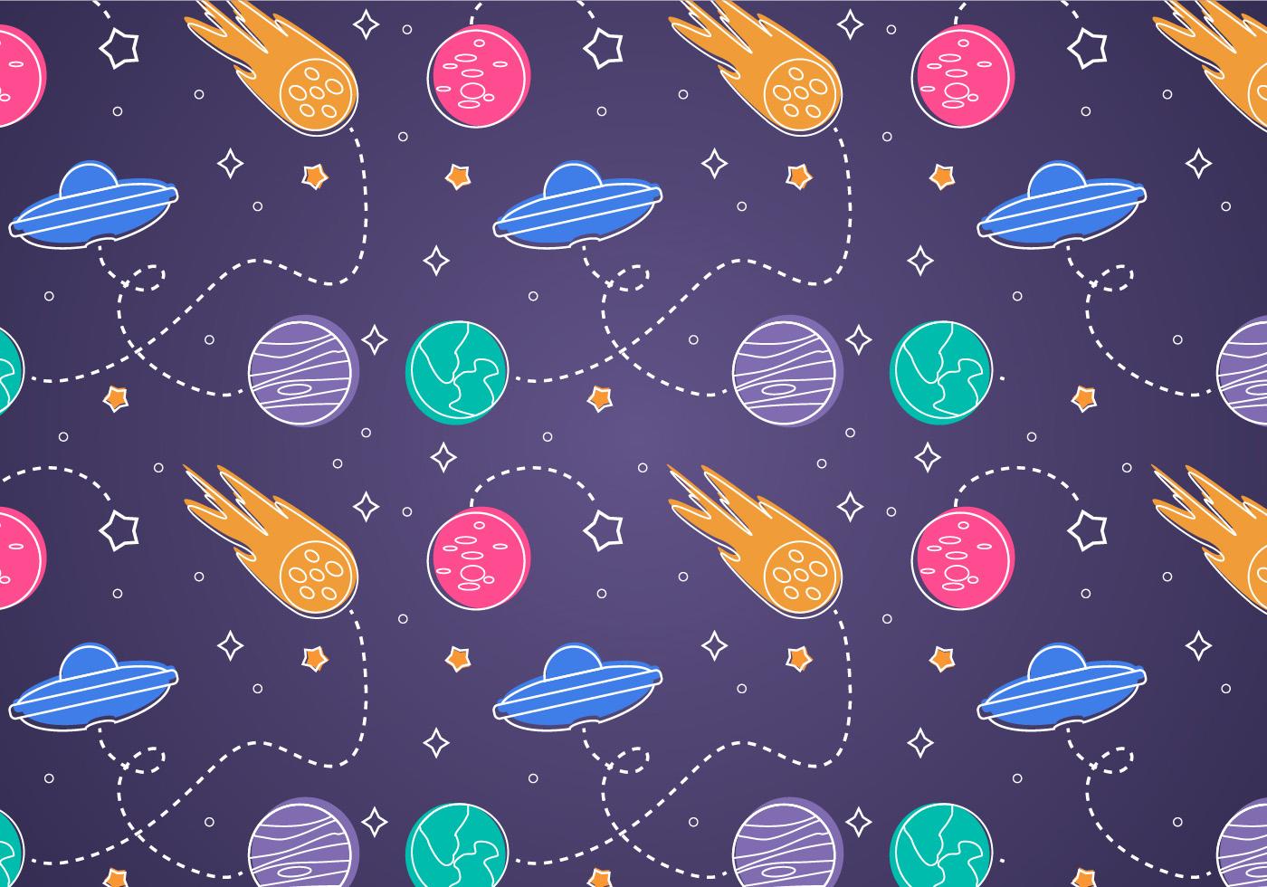 Free Space Seamless Pattern Background Illustration 107437 Vector Art ...