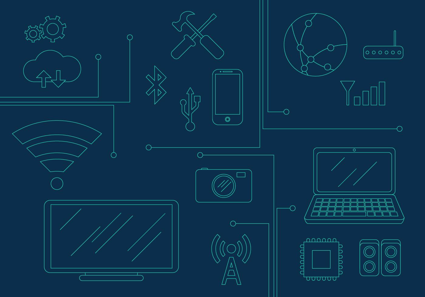 Vector Technology Elements Illustrations 107651 Vector Art at Vecteezy