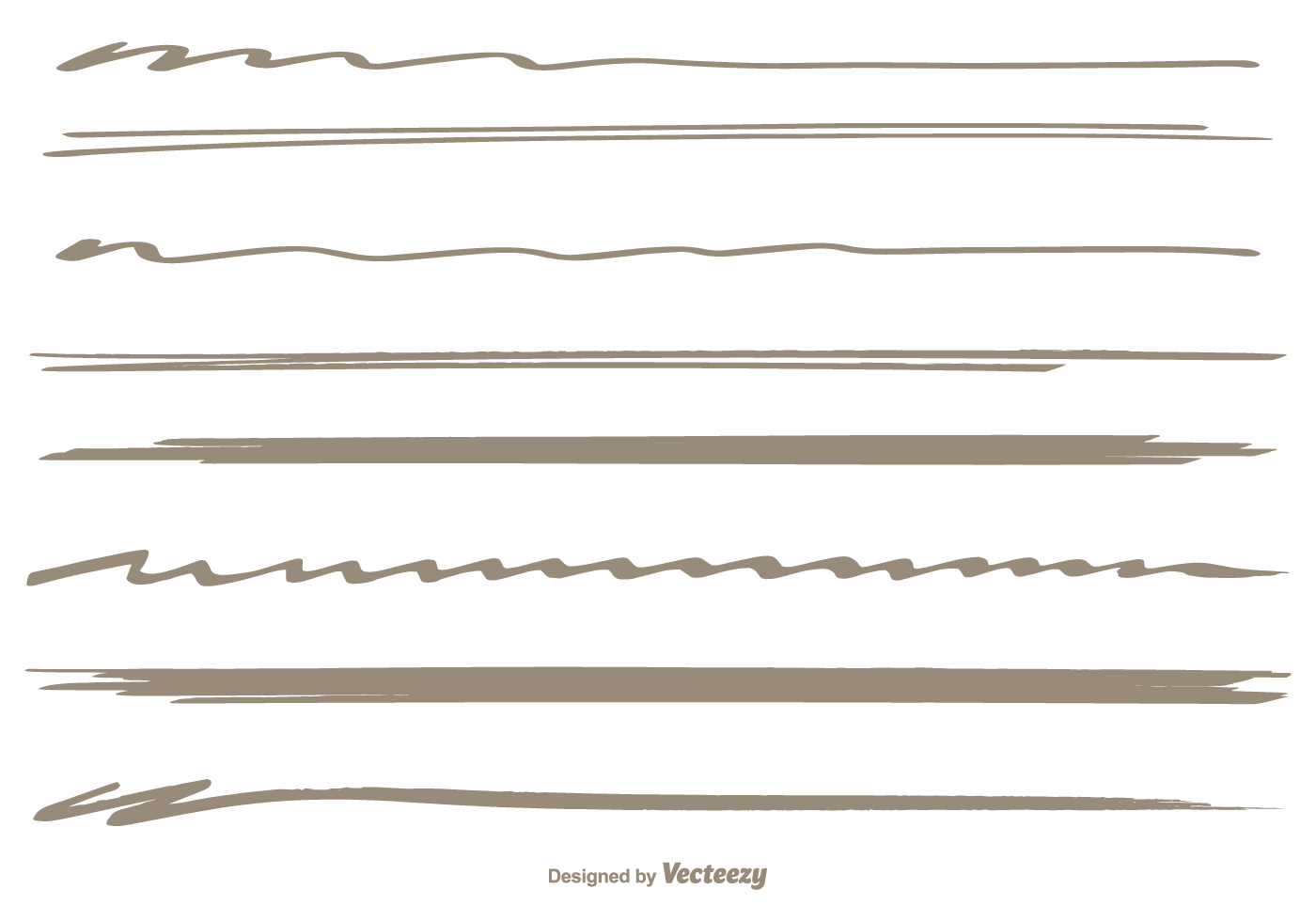 Hand Drawn Scribble Border Set 108412 Vector Art at Vecteezy