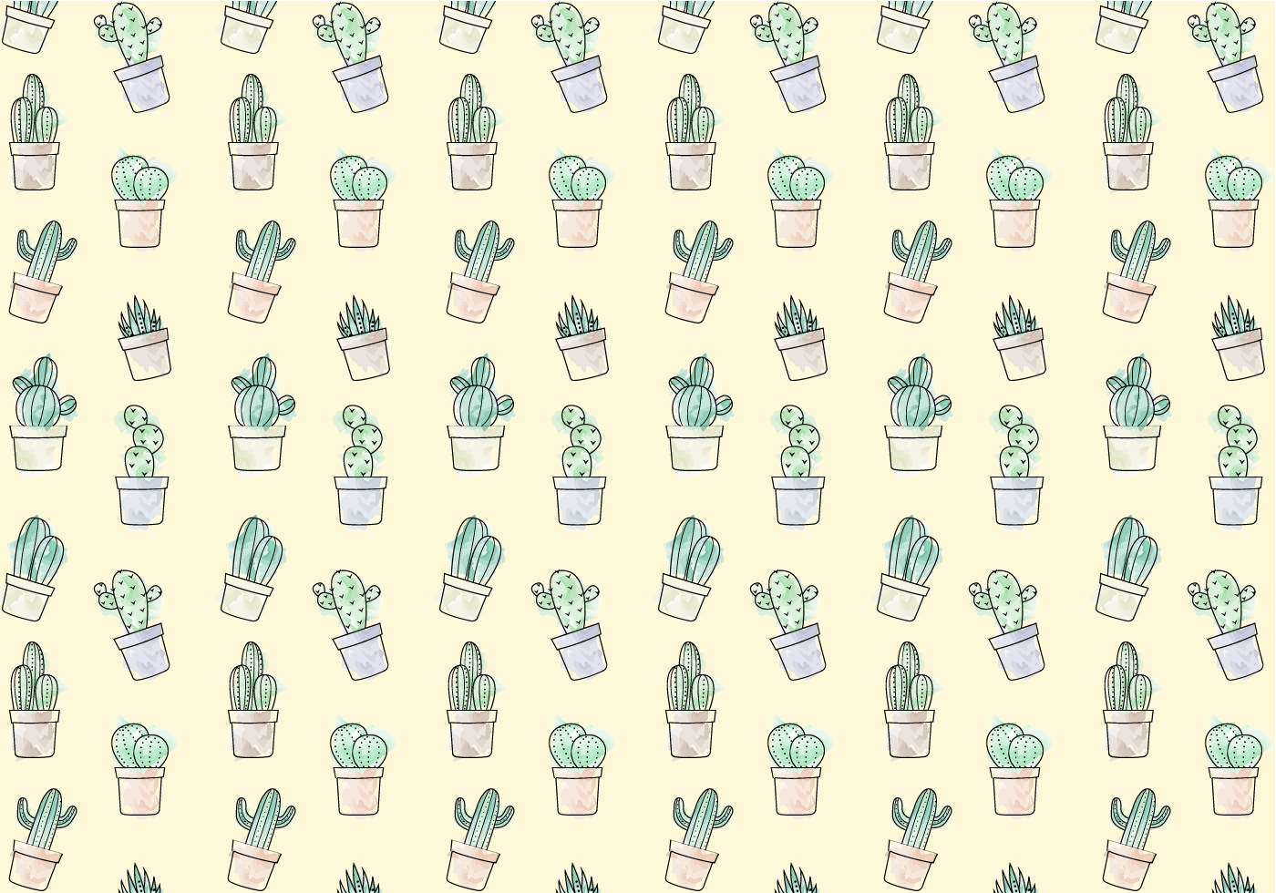 Free Cactus Pattern Vector 109082 Vector Art at Vecteezy
