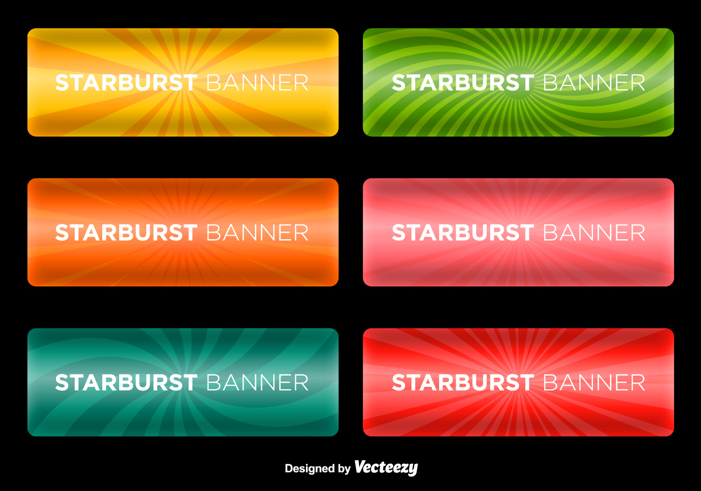 Starburst Vector Banners 109165 Vector Art at Vecteezy