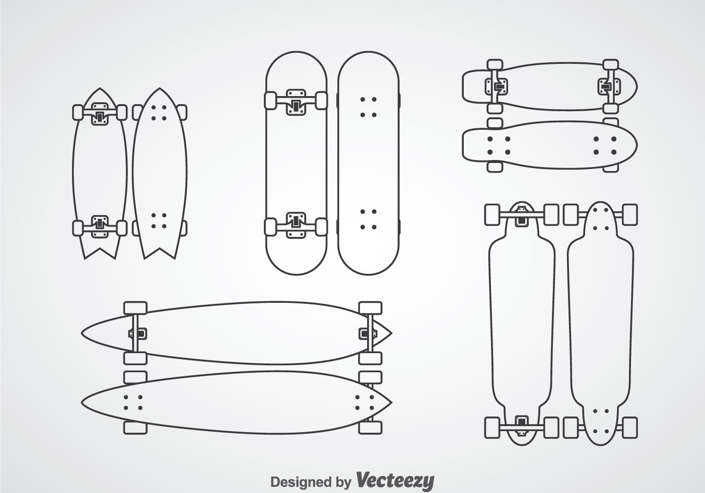 Skateboard Outline Icons - Download Free Vector Art, Stock Graphics ... Skateboard Outline Icons - Download Free Vector Art, Stock Graphics ...