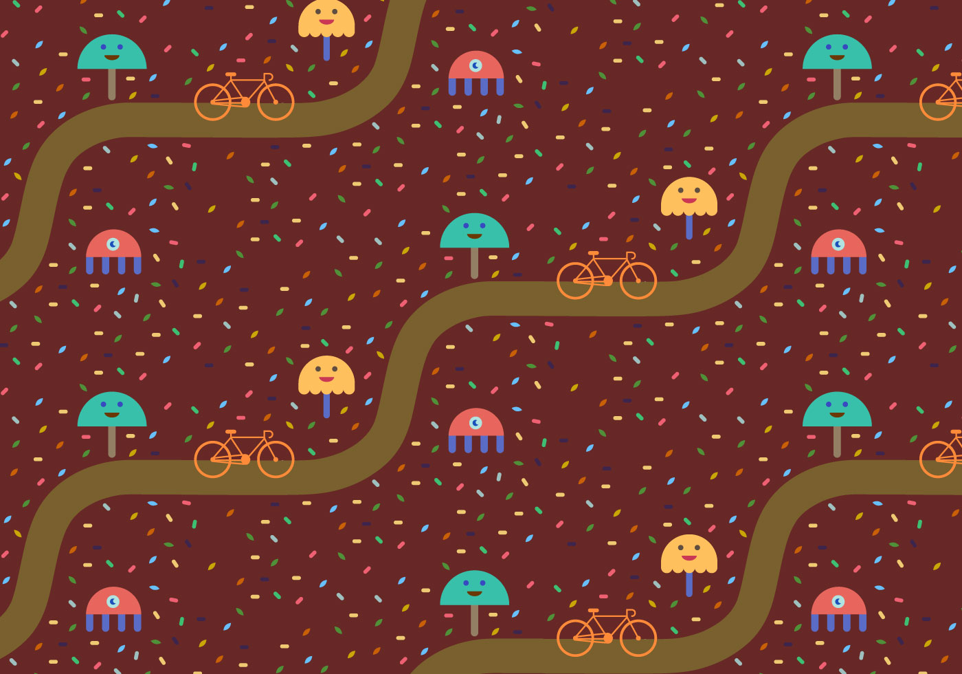 Bicycle Pattern Vector Art Icons And Graphics For Free Download