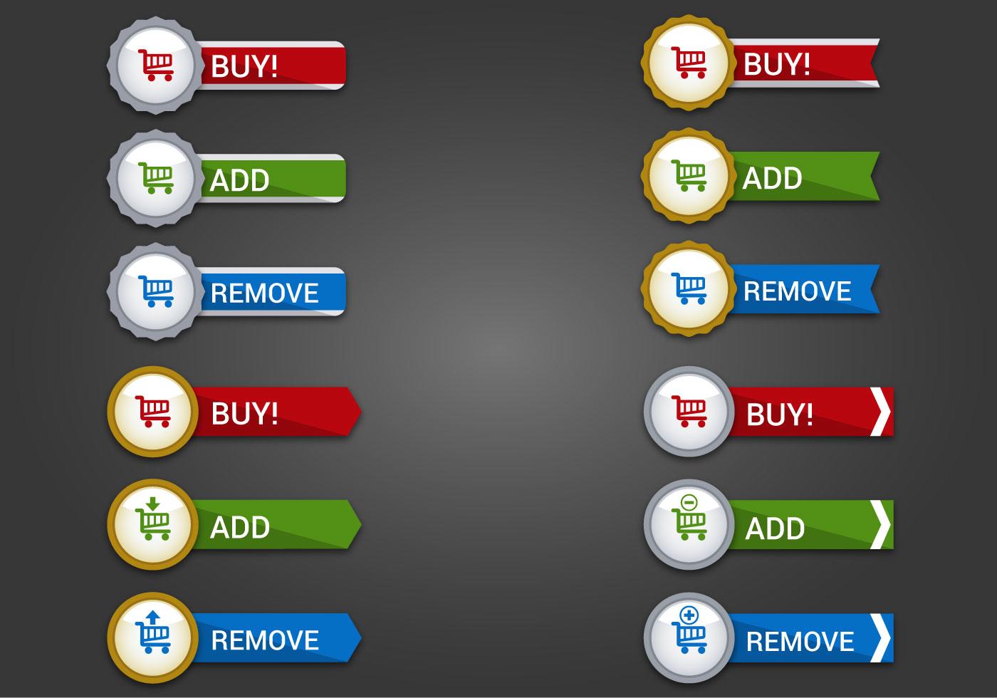 Free Web Buttons Set 16 Vector 111294 Vector Art At Vecteezy
