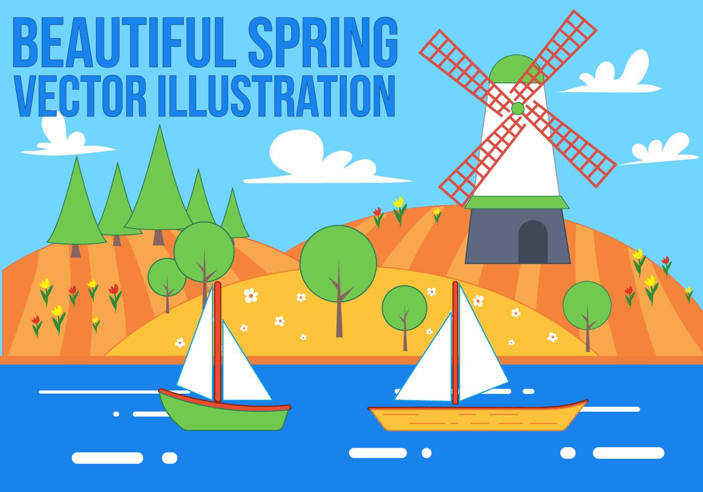 Free Spring Background Vector 111926 Vector Art at Vecteezy
