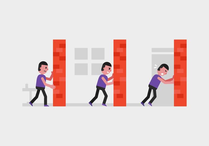 Vector Man Pushing - Download Free Vector Art, Stock Graphics & Images Vector Man Pushing - Download Free Vector Art, Stock Graphics & Images